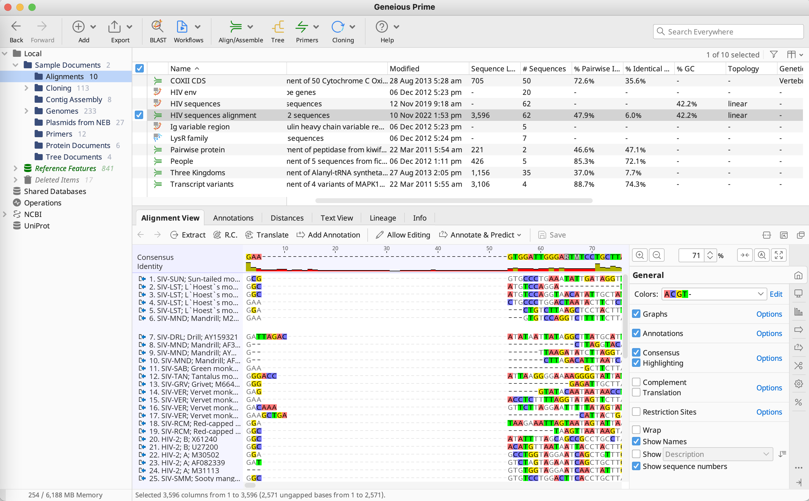 Geneious Prime 系統樹の作成